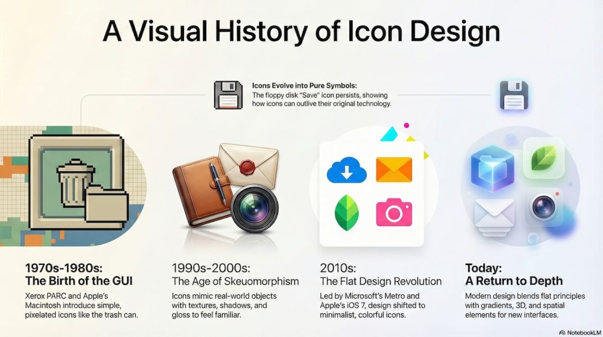 From Floppy Disks to Felt Clicks: How icons became a language we can ...